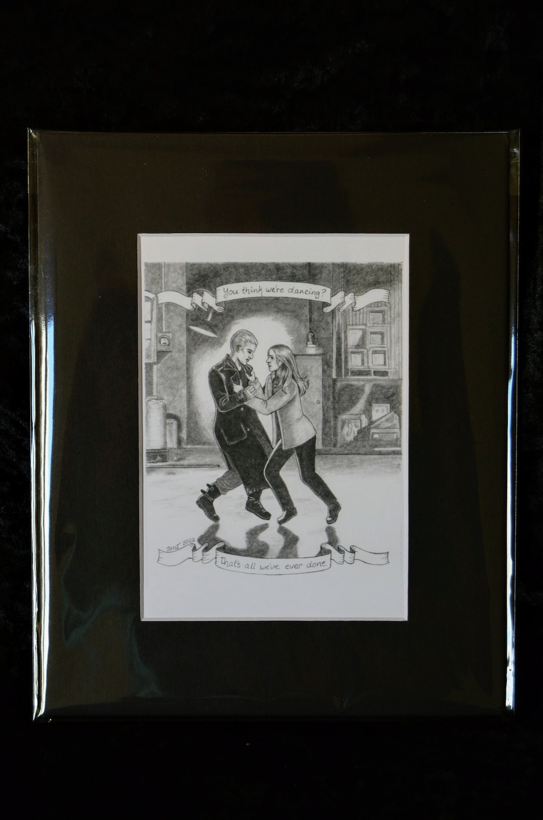 5x7 Matted Buffy the Vampire Slayer "you Think We're Dancing" Print - Etsy