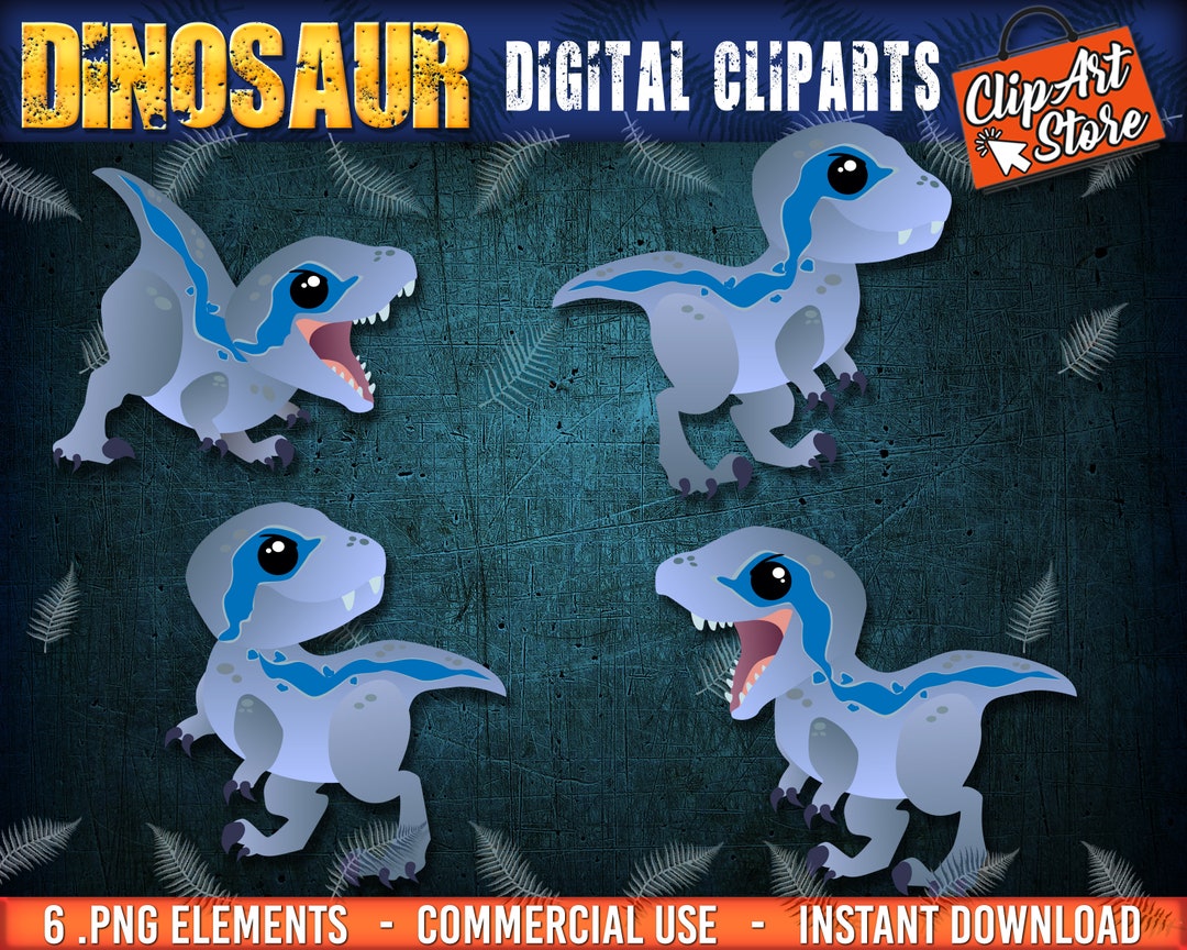 Dinosaur Digital Clipart Clip Art Dino Art Png - Etsy Ireland