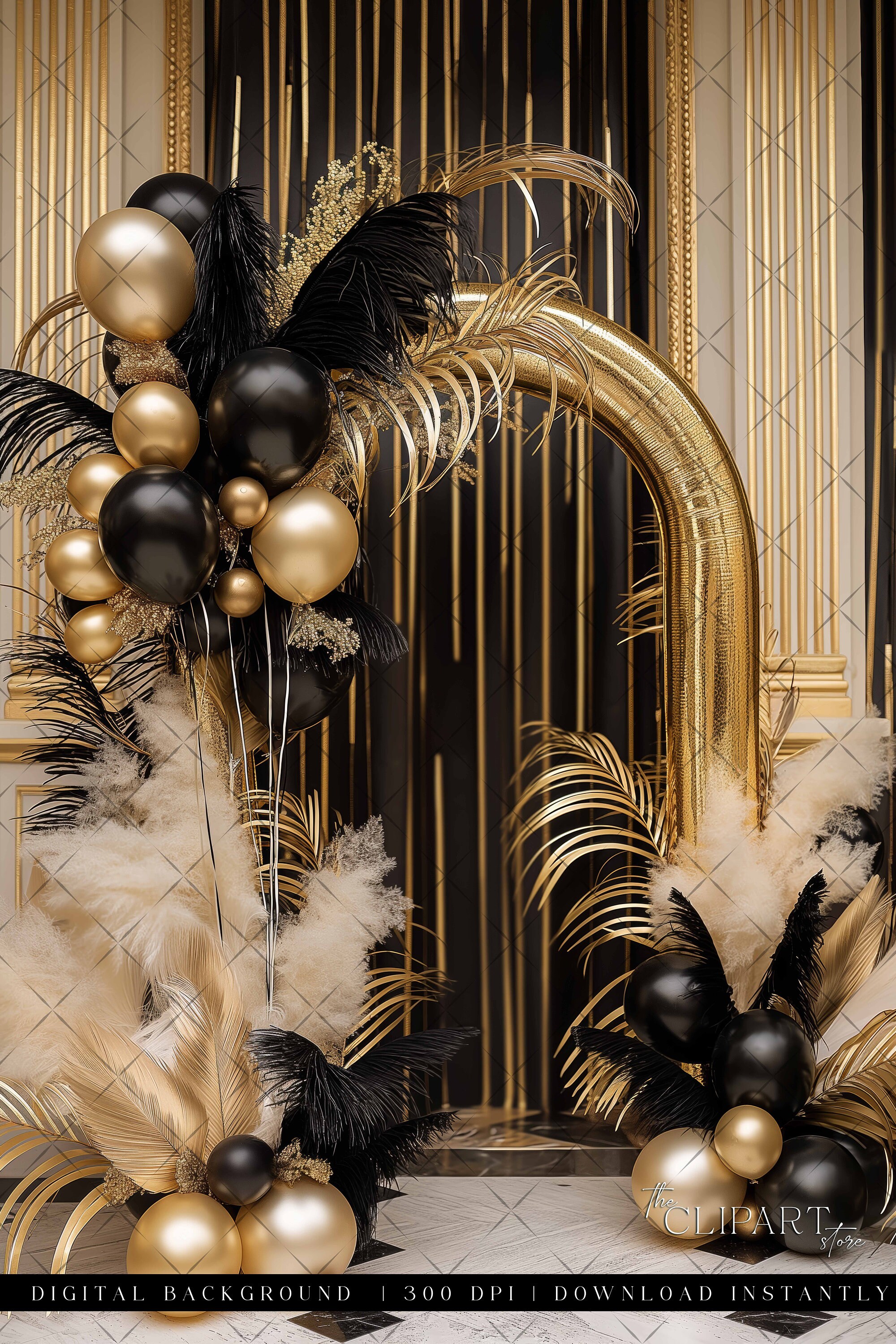Gatsby Balloon Backdrop