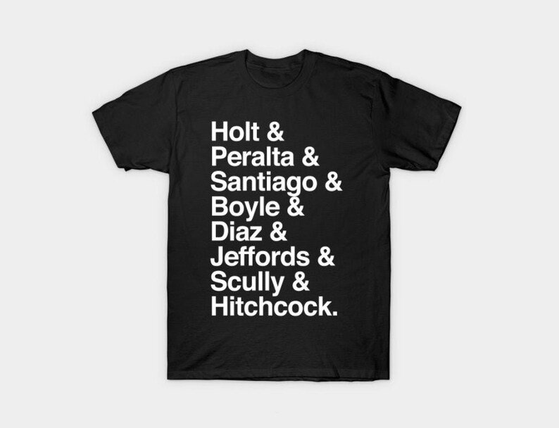 Brooklyn 99 Names Tshirt - Brooklyn Nine-nine TV Show Fan Merch - Etsy
