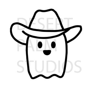 Digital Design PNG EPS SVG Pdf Clipart Western Cowboy Ghost - Etsy