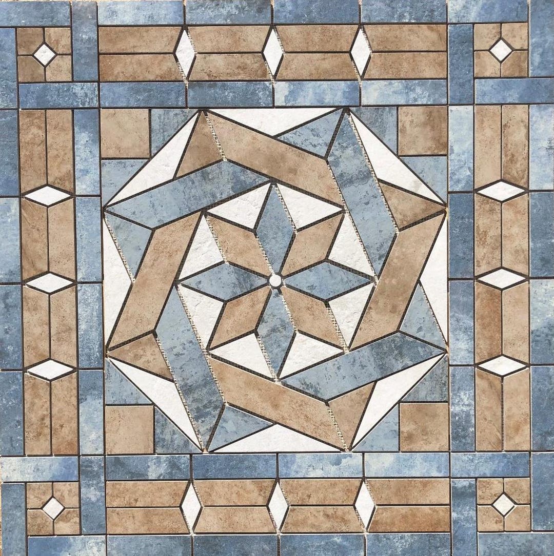 36 X 36 Tile Medallion Lowes Mesa Beige & Happy Floors French Quarter ...
