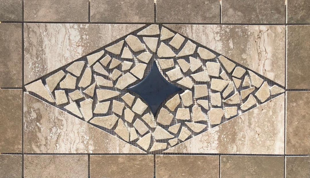 26 9/16" X 15 3/8" Tile Medallion - Daltile Affinity & Exquisite Tile ...
