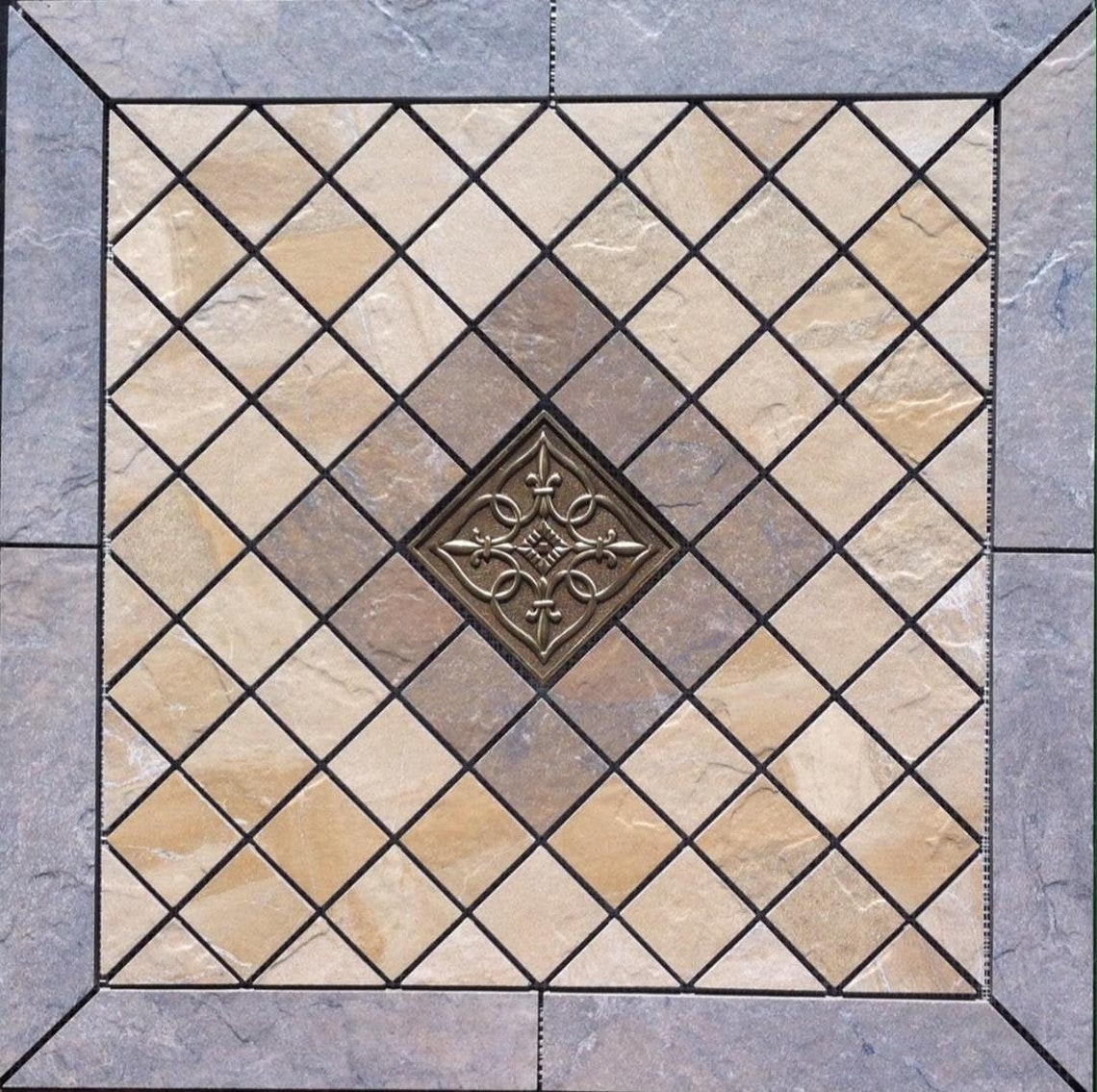 21 1/2 X 21 1/2 Tile Medallion Daltile Ayers - Etsy