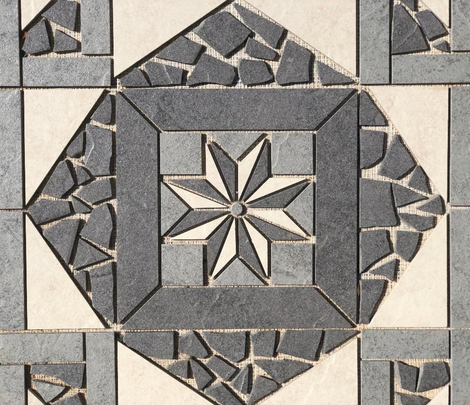 36" X 36" Tile Medallion - Daltile's Cliff Pointe Tile Series - Etsy