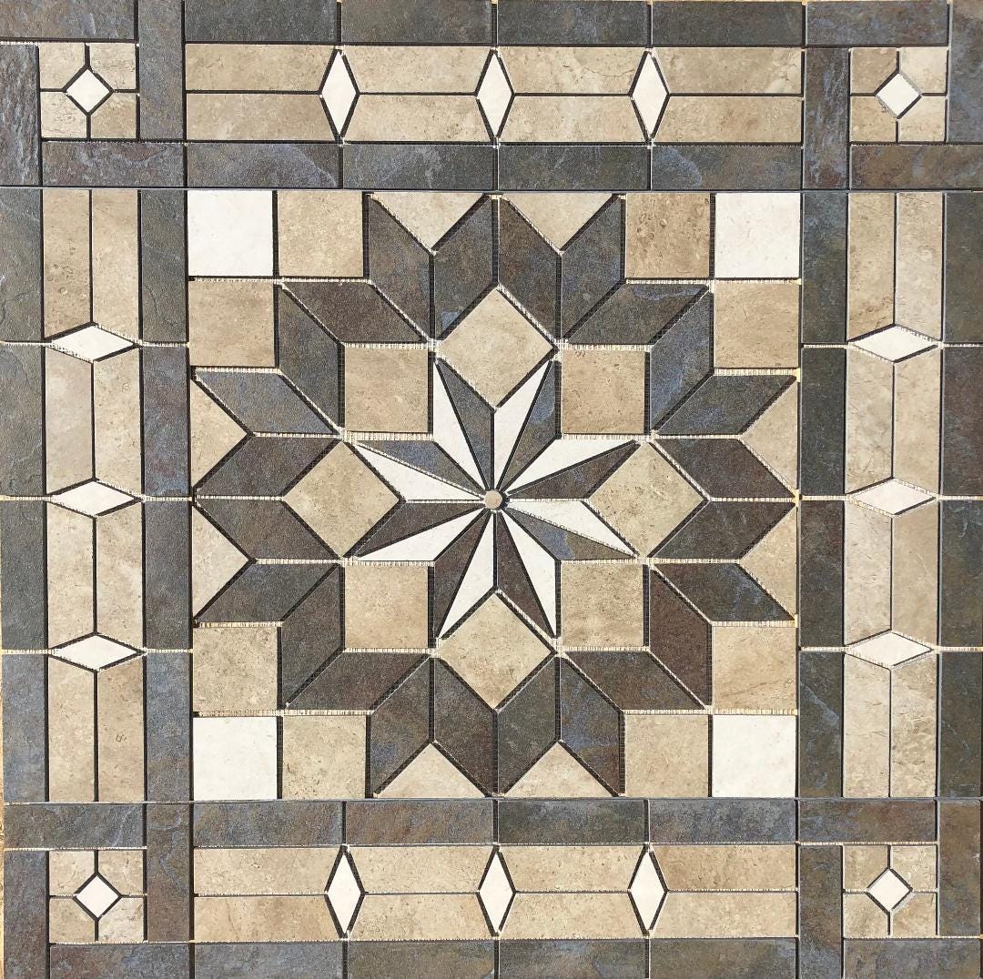 36" X 36" Tile Medallion - Daltile Affinity & Continental Slate Tile ...