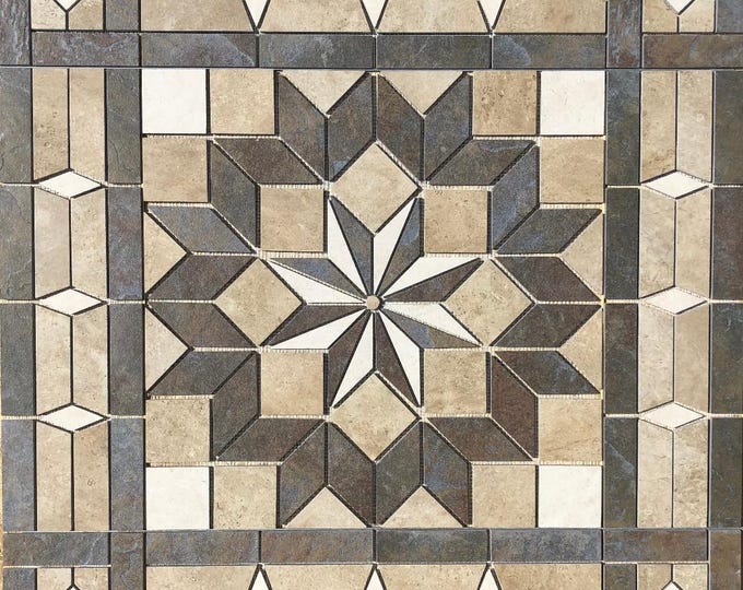 36" X 36" Tile Medallion - Daltile Affinity & Continental Slate Tile ...