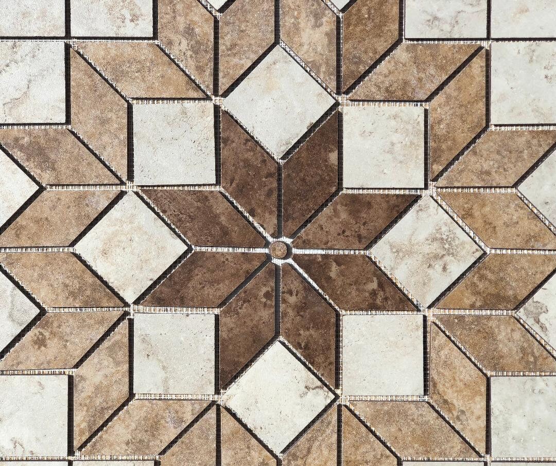 36 X 36 Tile Medallion Accent Daltile Salerno & Heathland Tile Series ...