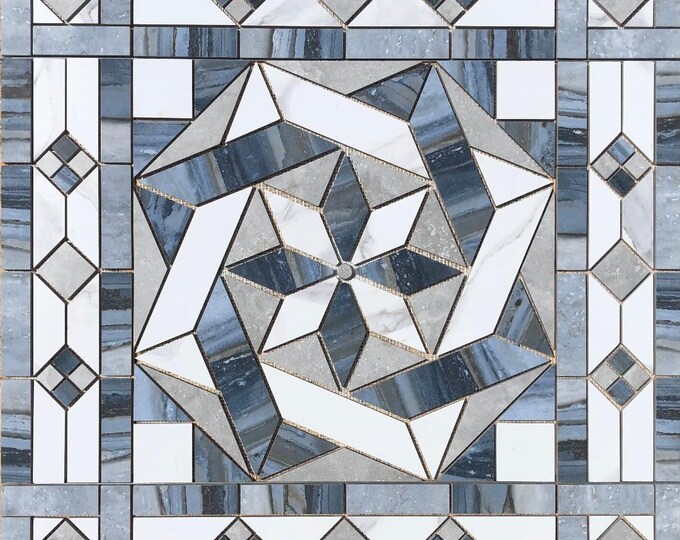 36 X 36 Tile Medallion Happy Floors Exotic Stone & Cipriani Tile Series ...