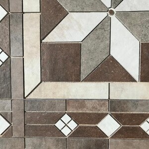 36" X 36" Floor Tile Medallion - Daltile Cotto Contempo Tile Series - Etsy