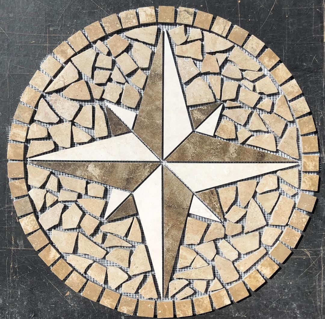 22 7/8" Circle Tile Medallion Back Splash Mural - Daltile's Affinity ...