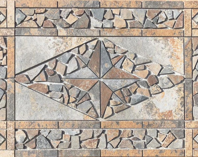 32" X 20 3/4" Tile Medallion - Home Depot Slate Mimic Tile Series - Etsy