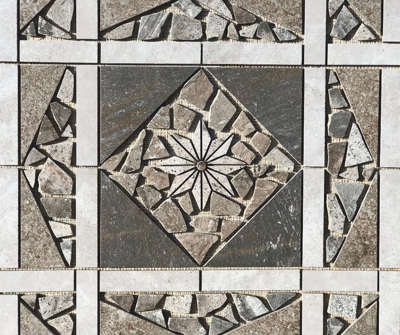 36" X 36" Tile Medallion - Daltile Affinity, Porada & Exquisite Tiles ...
