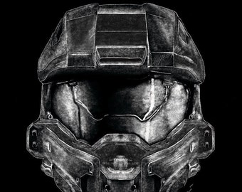 8 Bit Master Chief Halo, Pixel Art, Retro, Prints, Illustration, Art ...