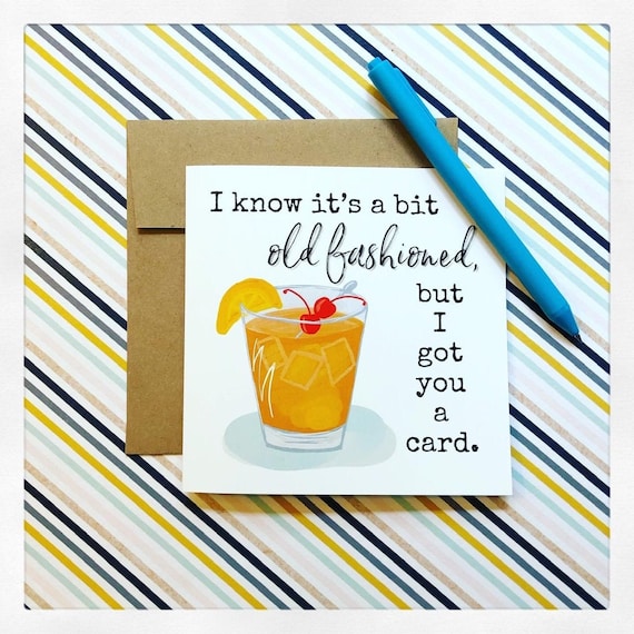 Old Fashioned Card | Etsy