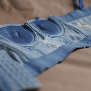 NEW BEAUTIFUL Spice Girls Stylish Rocker Soft Blue Denim Bra - Etsy