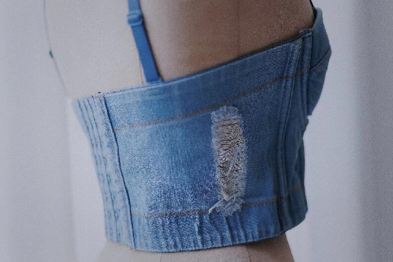 NEW BEAUTIFUL Spice Girls Stylish Rocker Soft Blue Denim Bra - Etsy