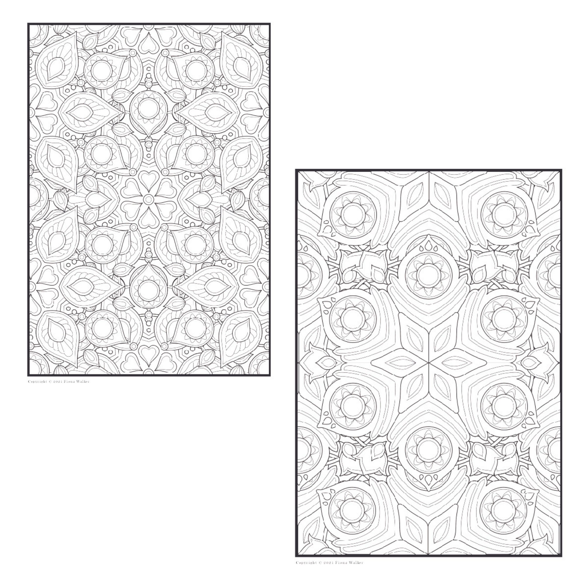 Mandala Volume 14 Coloring Pages for Adults PROCREATE Version, Instant ...