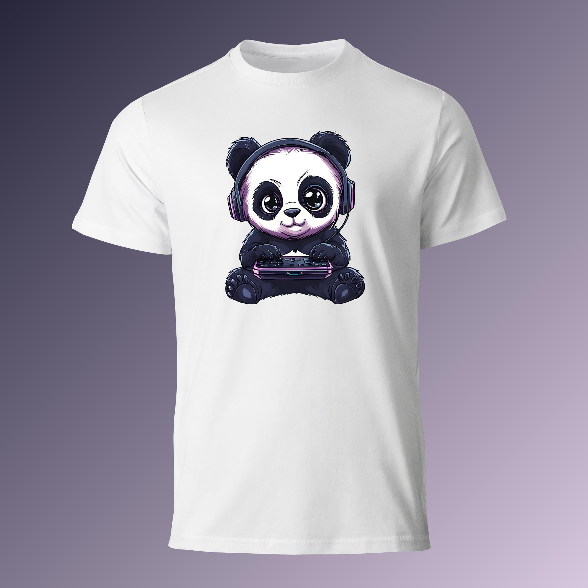 Panda Gamer Avatar Clipart Bundle - 12 Playful Cartoon Pandas With ...