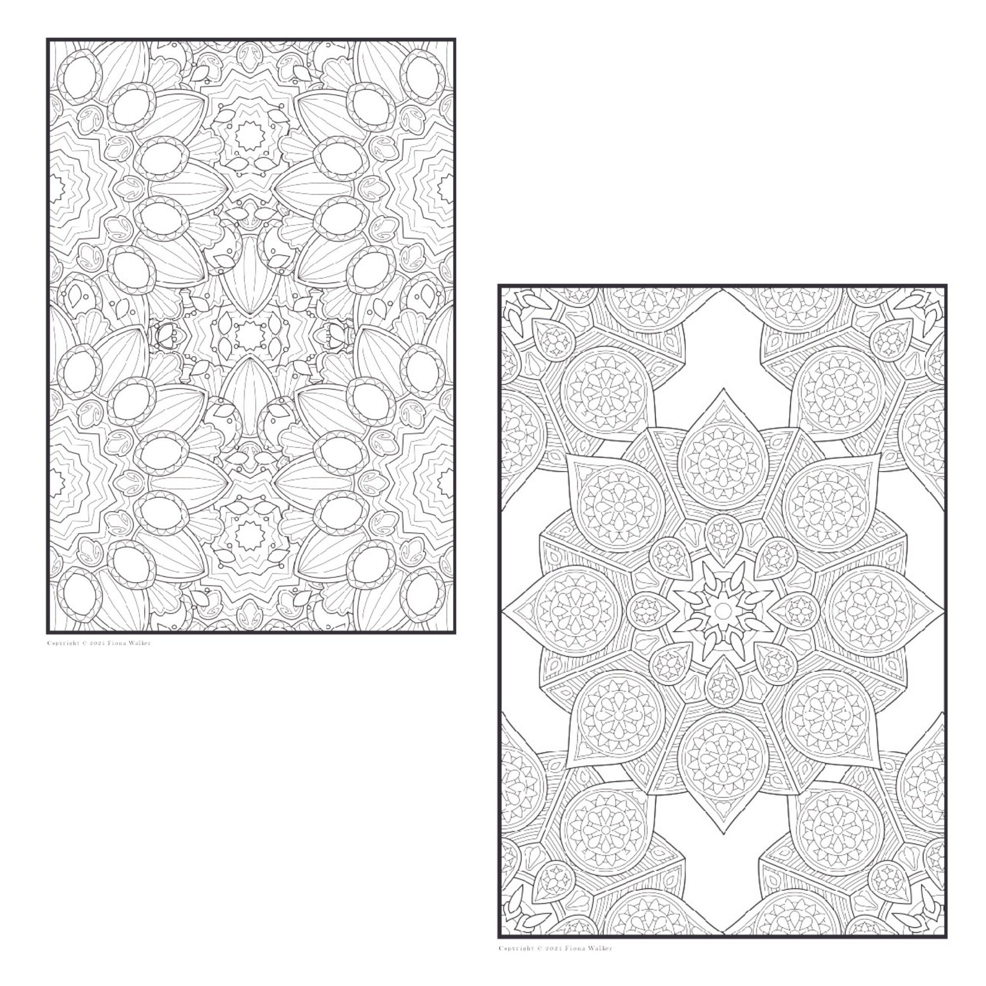 Mandala Volume 14 Coloring Pages for Adults PROCREATE Version, Instant ...