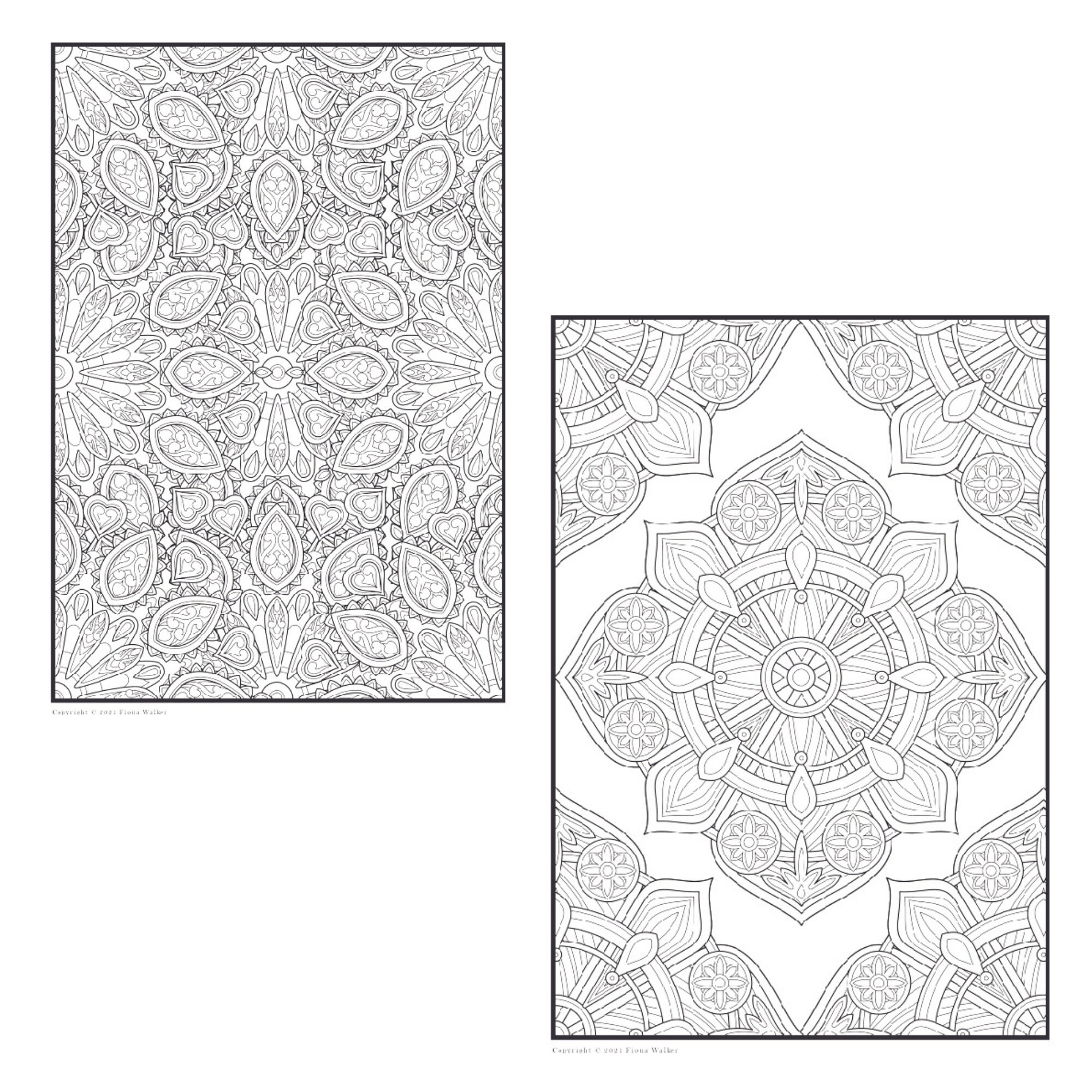 Mandala Volume 14 Coloring Pages for Adults PROCREATE Version, Instant ...