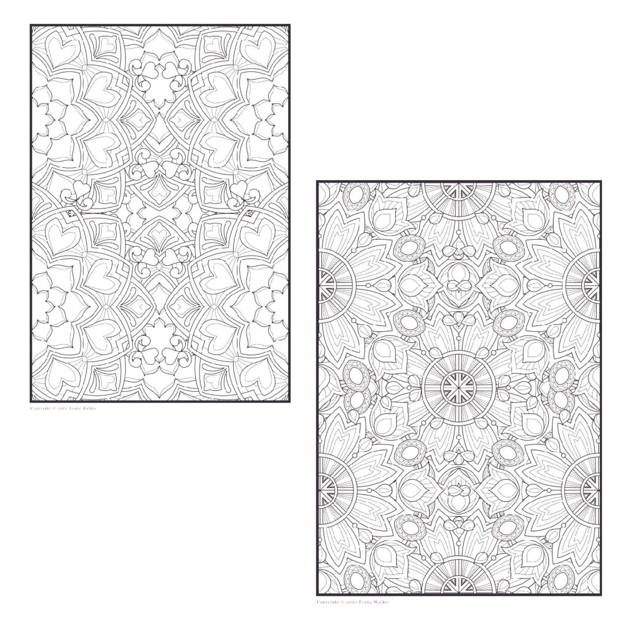 Mandala Volume 14 Coloring Pages for Adults PROCREATE Version, Instant ...