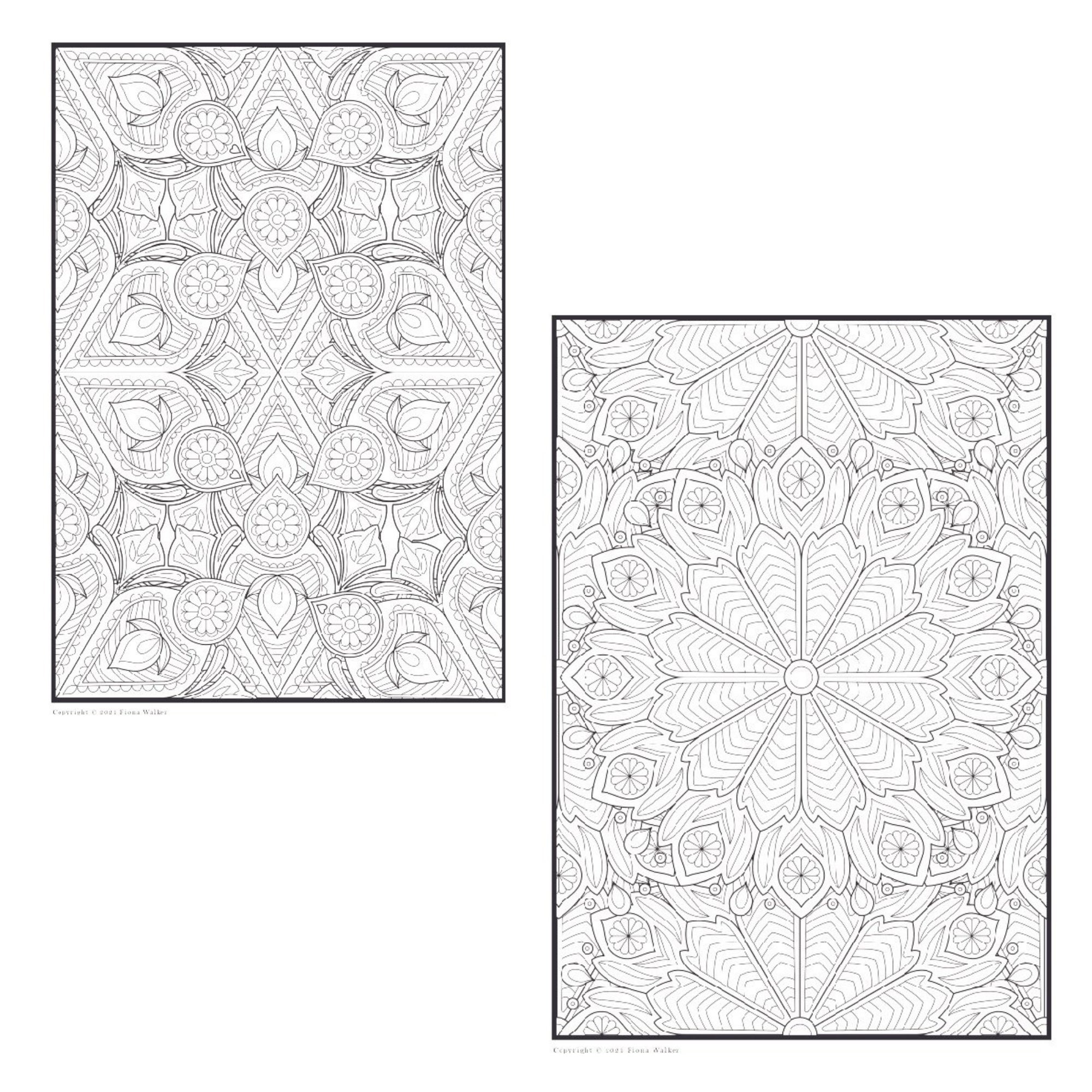 Mandala Volume 14 Coloring Pages for Adults PROCREATE Version, Instant ...