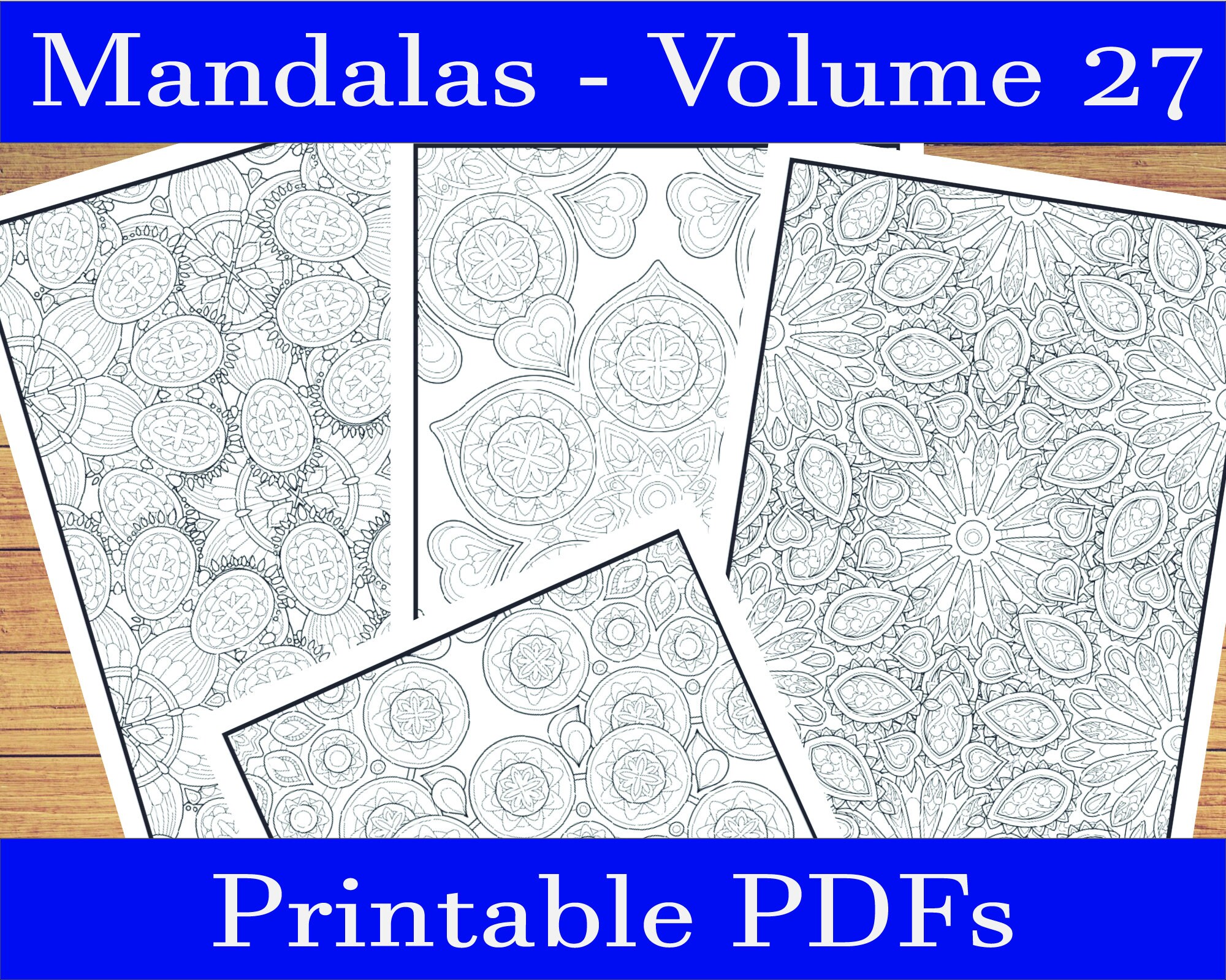 Mandala Volume 27 Coloring Pages for Adults Printable PDF, Instant PDF ...