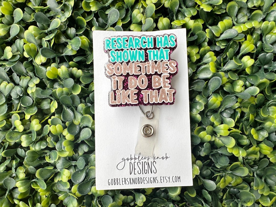 Snarky Nurse Badge Reel Funny Healthcare Gifts, Badge Accessories for ...