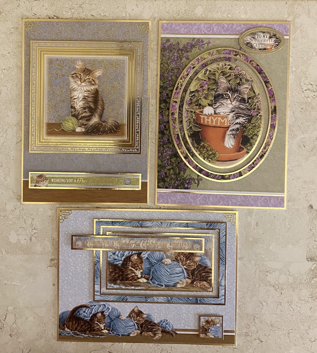 Picture Purrfect Greetings Assortment #3 - Etsy