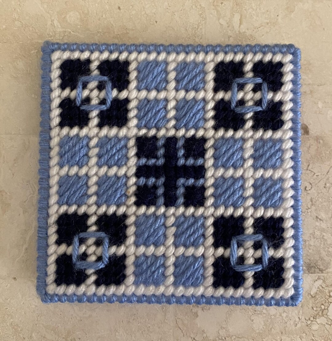 Blue Plaid Sticky Pad Holder - Etsy