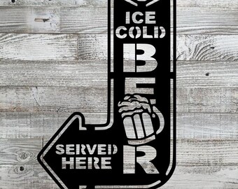 Cold Beer Sign - Etsy