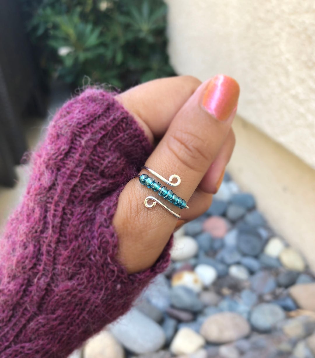 Fidget Thumb Ring, Sterling Silver Jewelry for Women - Etsy