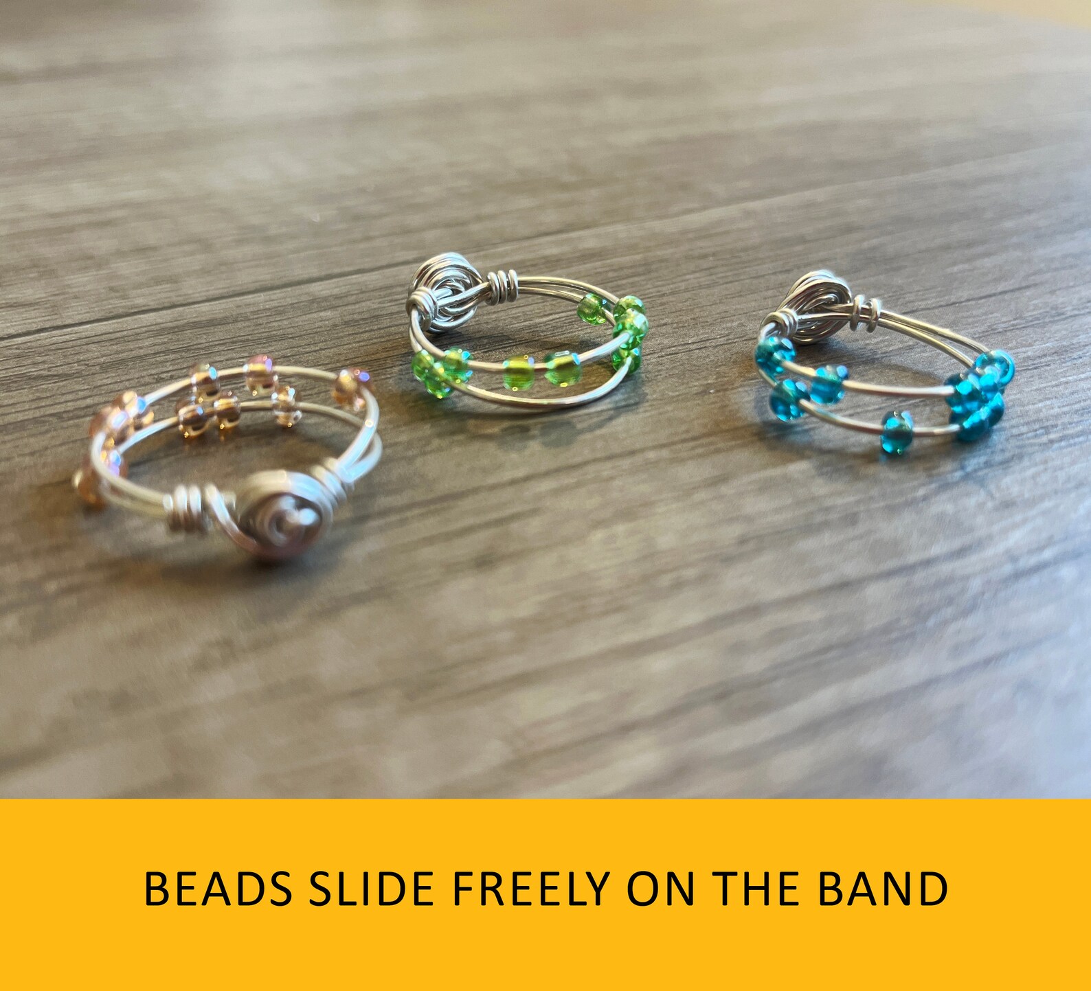 Flower Fidget Ring Sterling Silver Anxiety Rings Worry - Etsy