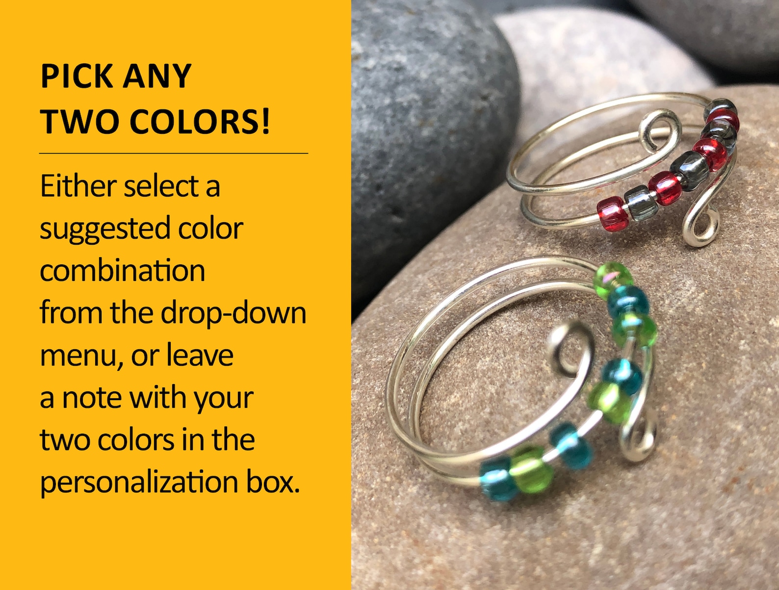 Fidget Thumb Ring Sterling Silver Anxiety Ring Worry Rings - Etsy