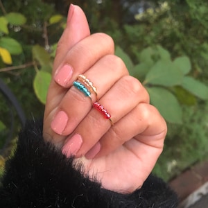 Fidget Rings for Kids, Daughter, Son Beaded Jewelry, 5 Beads - Etsy