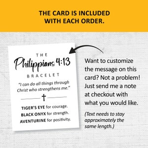 Philippians 4:13 Bracelet, Bible Verse Jewelry, Christian Faith Gift - Etsy
