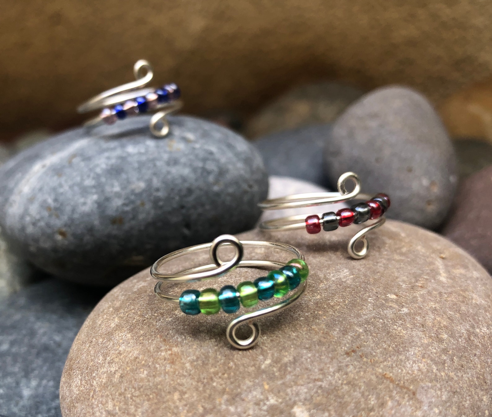 Fidget Thumb Ring Sterling Silver Anxiety Ring Worry Rings - Etsy