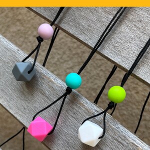 Fidget Necklace Silicone Necklaces Sensory Toys Anxiety - Etsy