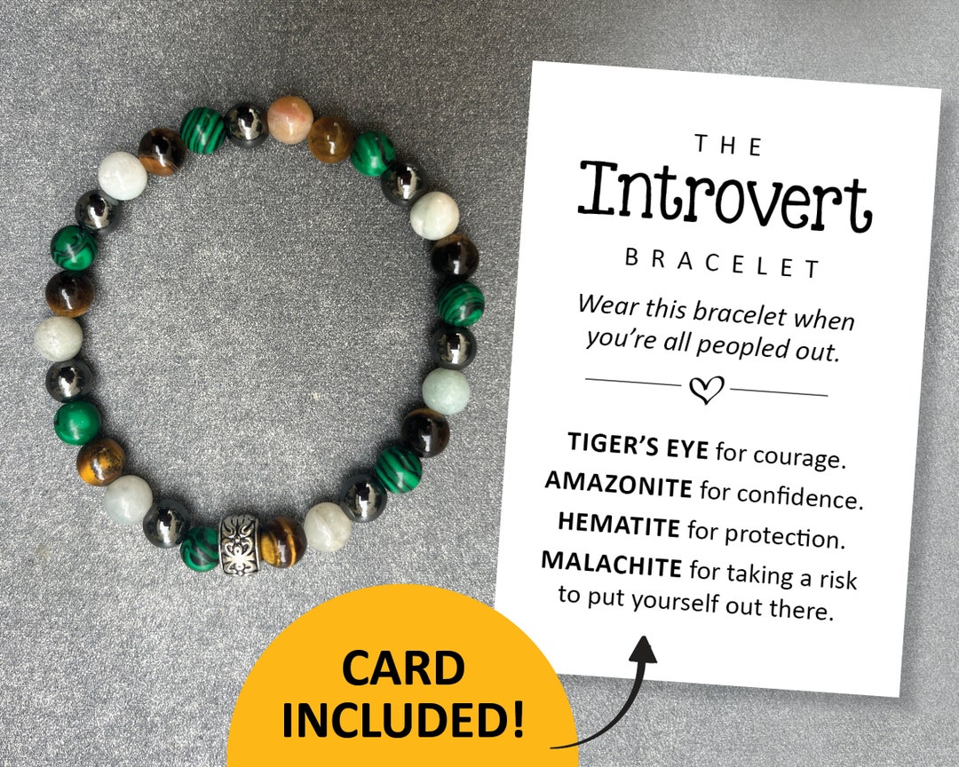 Introvert Bracelet, Gifts for Antisocial Women - Etsy