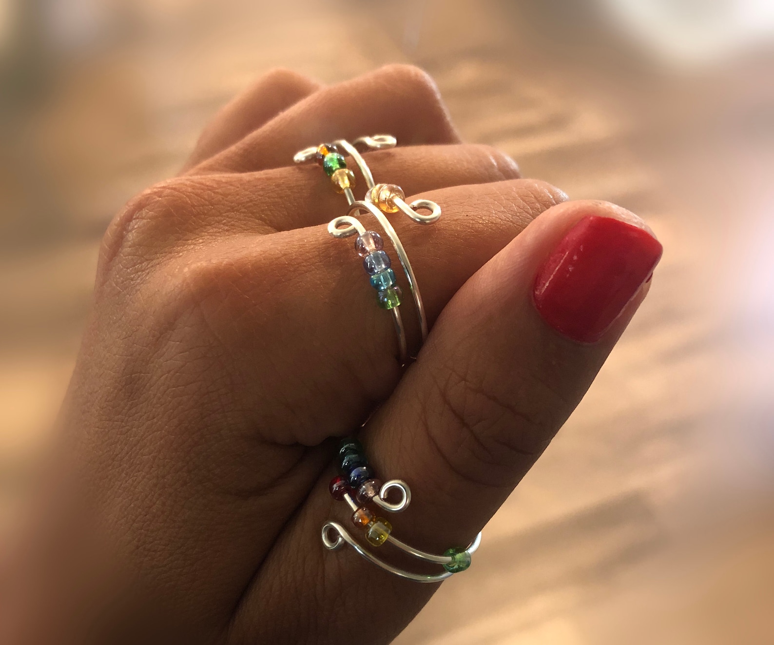 Fidget Ring Set of 2 Anxiety Rings Worry Rings Spinner - Etsy