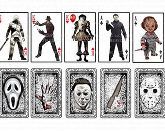 Horror Playing Cards - Etsy
