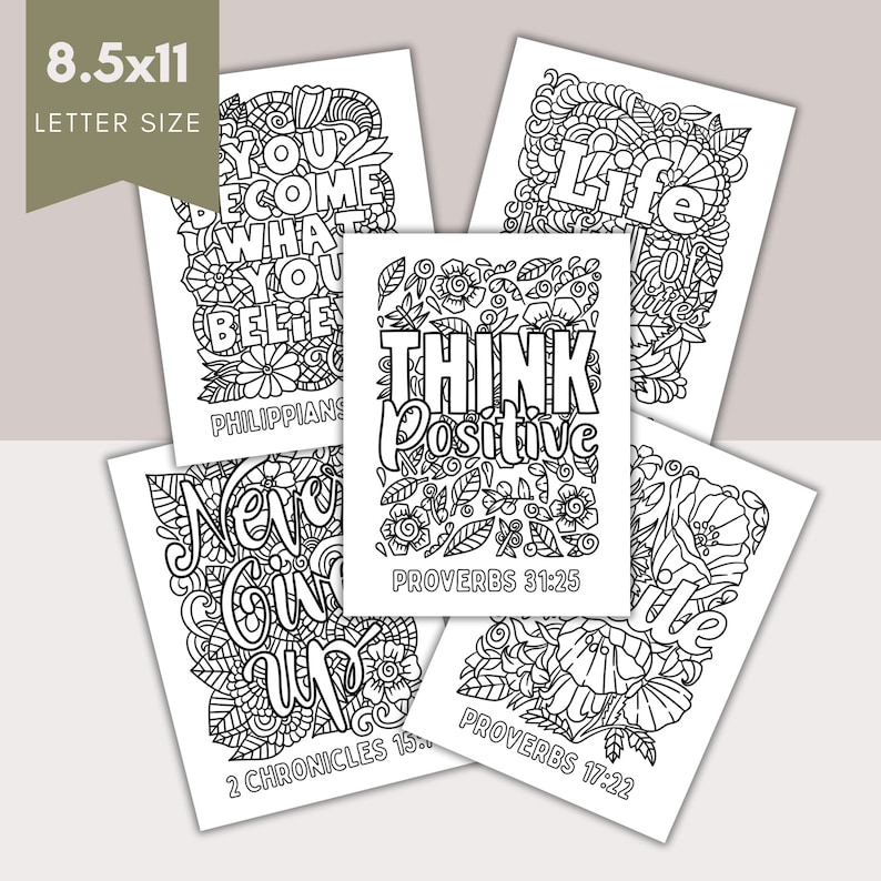 MOTIVATIONAL QUOTES With Bible Verses Coloring Pages JW Printable ...