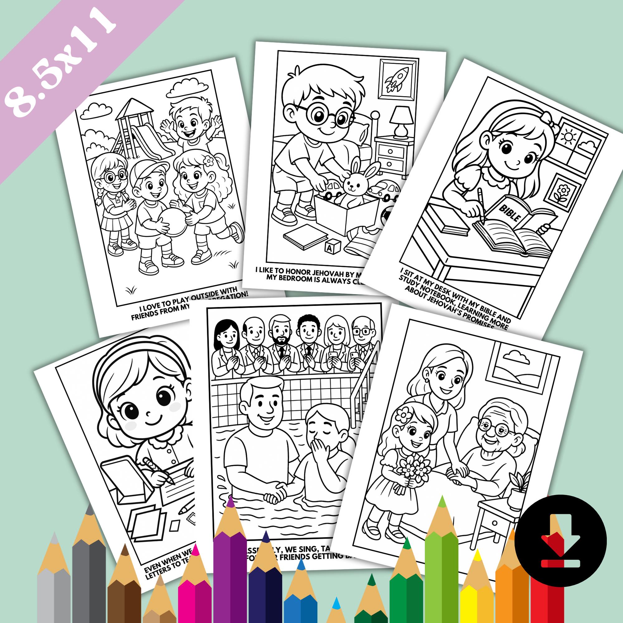 JW Coloring Pages, Life and Ministry, Printable Family Worship, JW ...