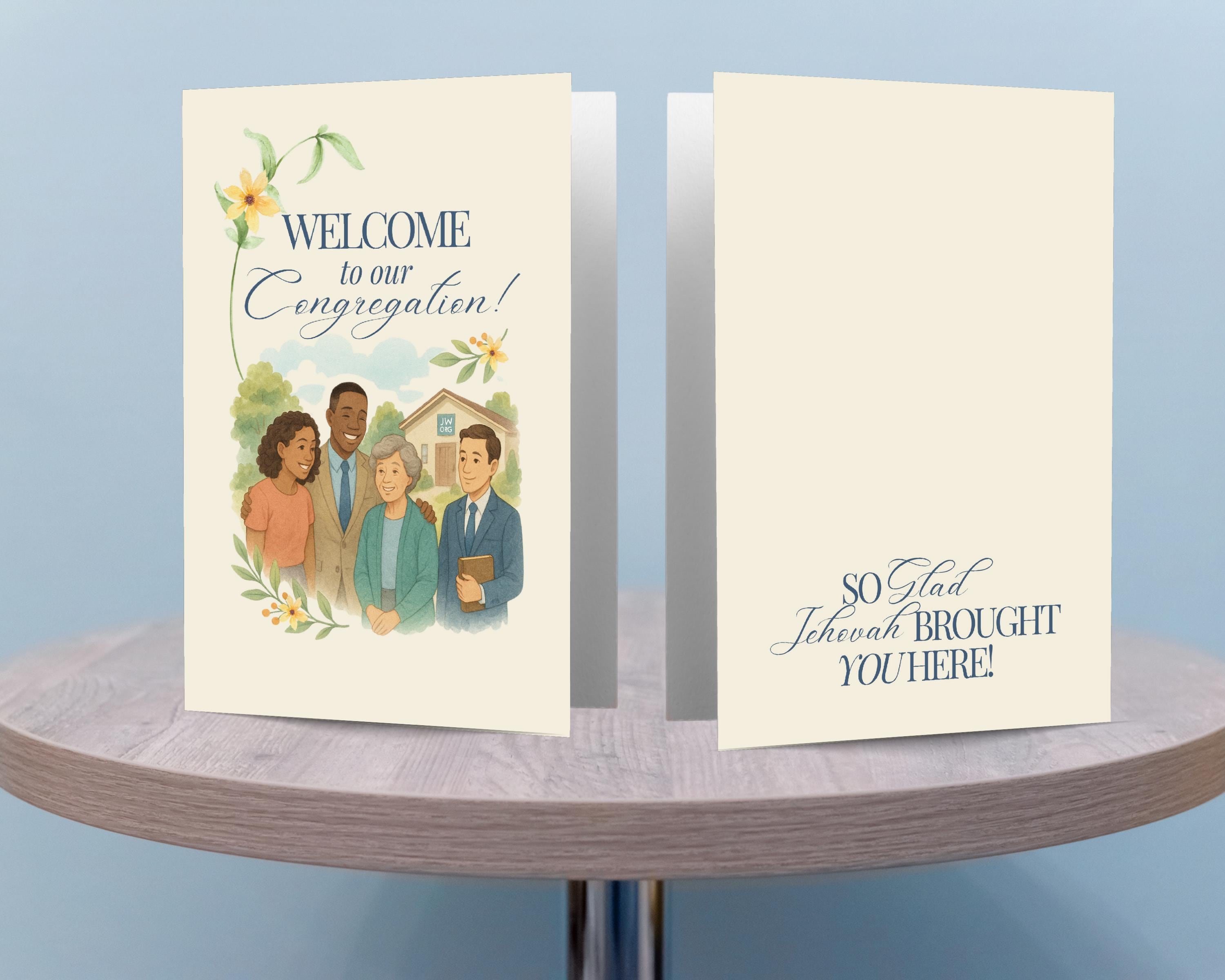 JW Greeting Cards Printable Welcome to Our Congregation JW Gifts - Etsy