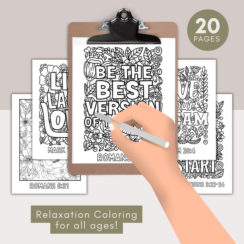 MOTIVATIONAL QUOTES With Bible Verses Coloring Pages JW Printable ...