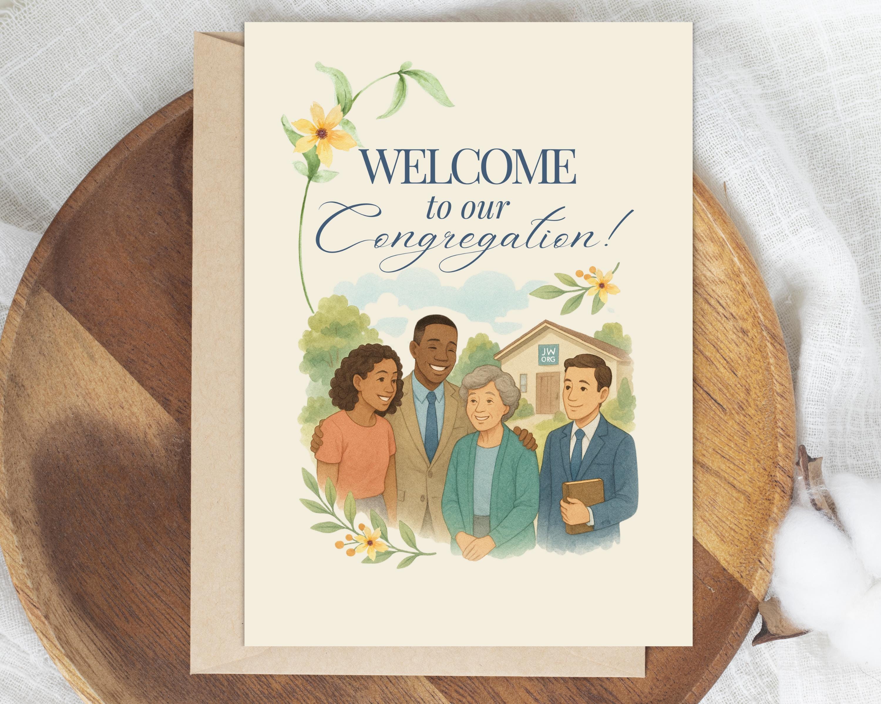 JW Greeting Cards Printable Welcome to Our Congregation JW Gifts - Etsy