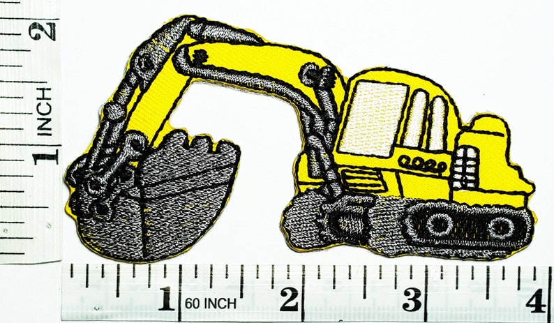 Heavy Truck Dump Truck Backhoe Digger Tractor Loader Patch Embroidered Applique Sew Iron on Kids ...