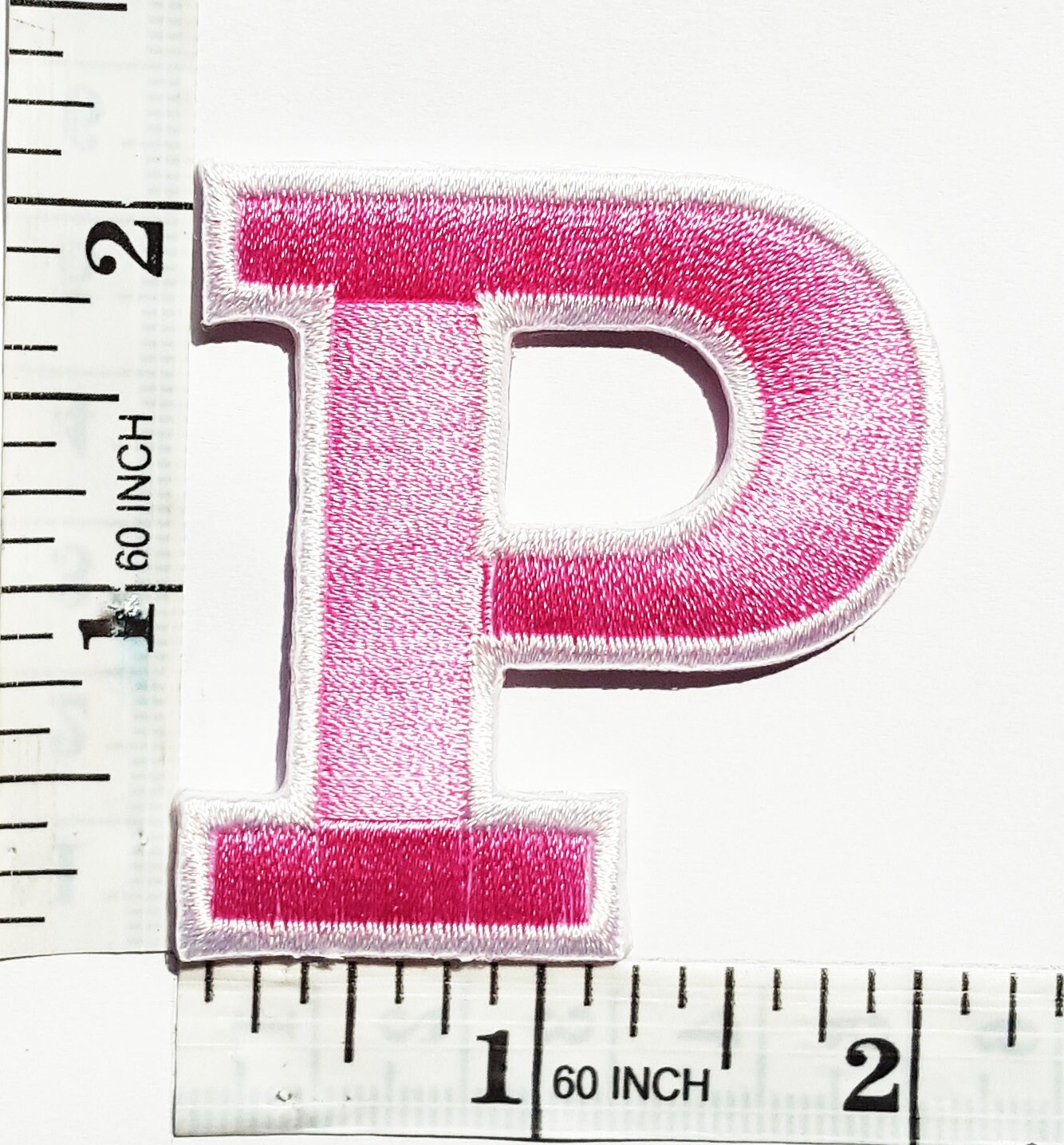 Pink Alphabet Letter P Patches Appliques Hat Cap Polo Backpack - Etsy
