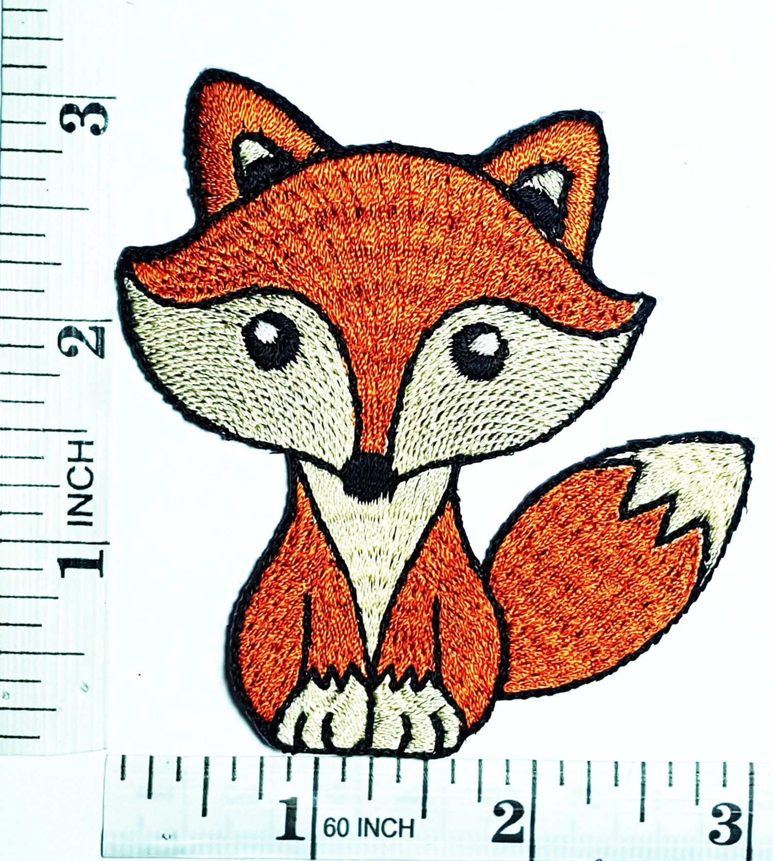 Cute Wolf Fox Cartoon DIY Sewing on Iron on Embroidered Applique Sew ...